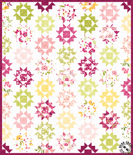 Among the Wildflowers Crocuses Free Quilt Pattern